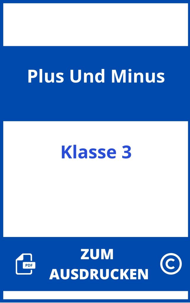 Plus Und Minus Aufgaben 2 Klasse Zum Ausdrucken