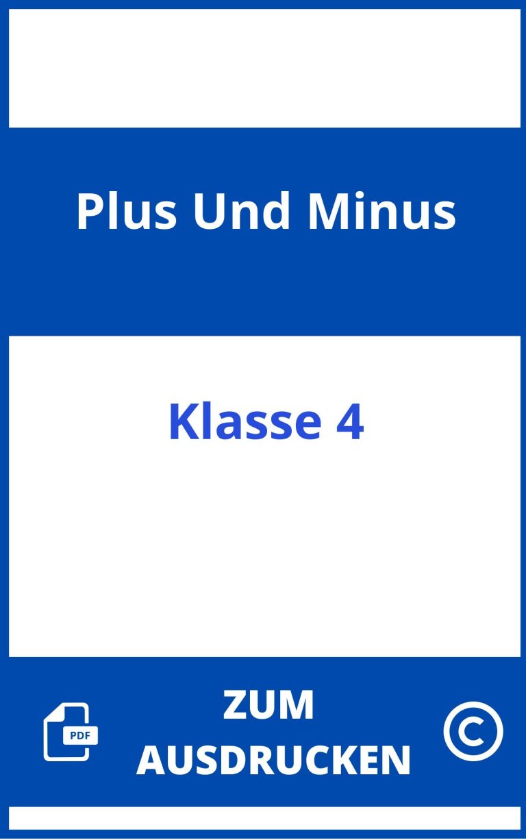 Plus Und Minus Aufgaben 2 Klasse Zum Ausdrucken